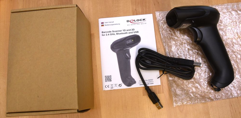 Delock Barcode- Scanner (1D-Barcodes, 2D-Barcodes) (90562) (Neu (gemäss ...