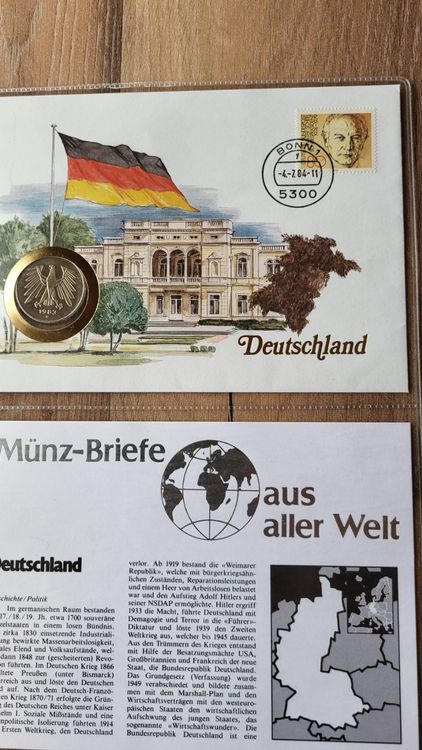 Münzbrief Deutschland (Gebraucht) in Vilters für CHF 1.1 – mit Lieferung auf Ricardo kaufen
