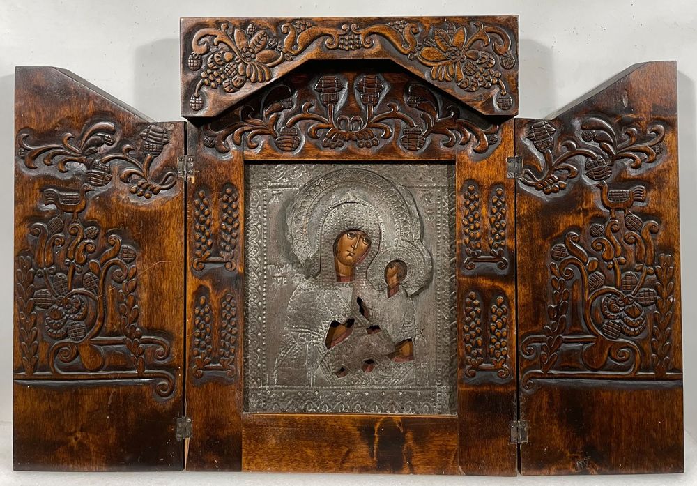 Antikes grosse Russische Ikone Gemälde | Kaufen auf Ricardo