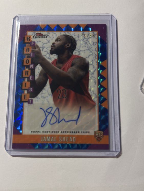 Jamal Shead Rookie Auto Card /99 - NBA Topps Finest 2024/25 (Neu ...