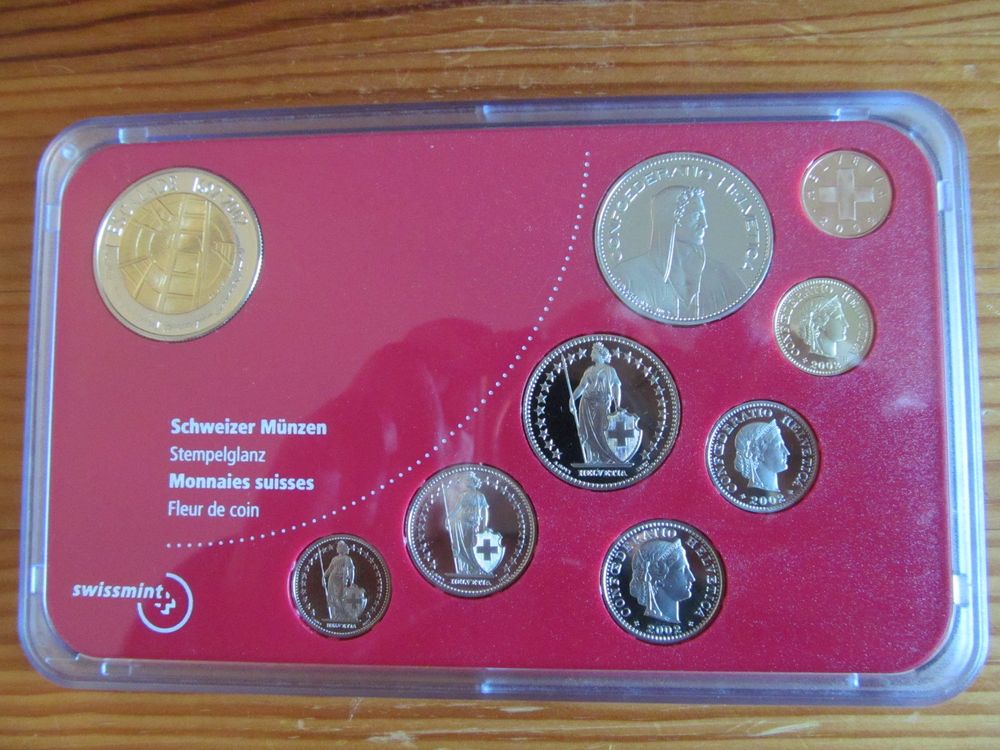 CH-MUENZSATZ 2002 stgl."ESCALADE"mit 5.-Fr.Sondermuenze | Kaufen auf Ricardo