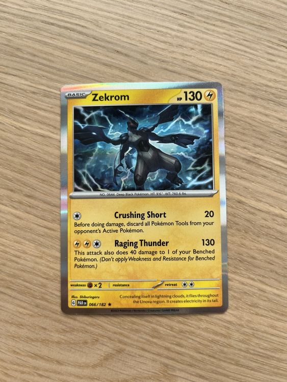 Zekrom - Pokémon Paradox Rift EN - 066/182 - Holo (Neu (gemäss ...