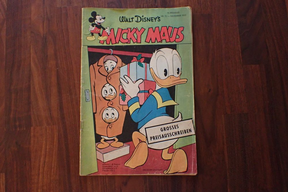 antikes MICKY MAUS Comic Heft Nr. 12 von 1955 Walt Disney (Gebraucht) in Geroldswil für CHF 3 ...