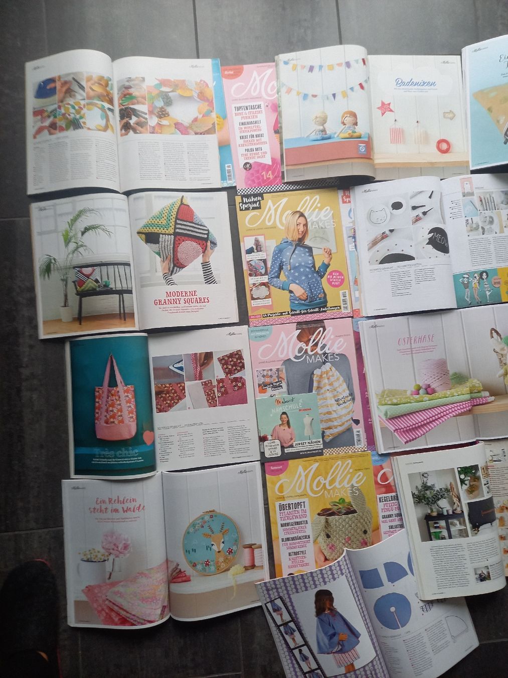 Mollie Makes Zeitschriften Sammlung (17 Hefte), viele Ideen, (Gebraucht ...