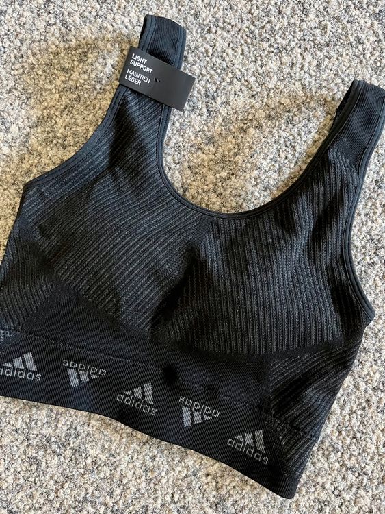Adidas Sport BH Light Support Schwarz, Neu mit Etikett, Gr.M (Neu und ...