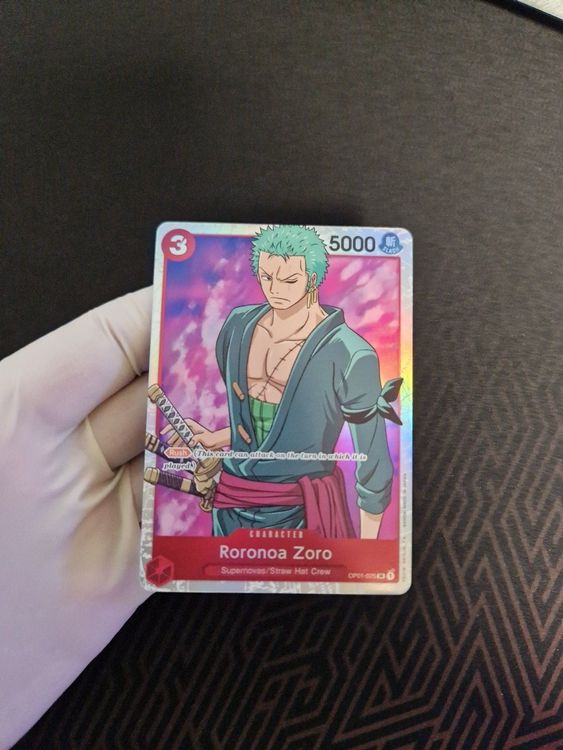 Roronoa Zoro SR OP01-025 One Piece Card Game | Kaufen auf Ricardo