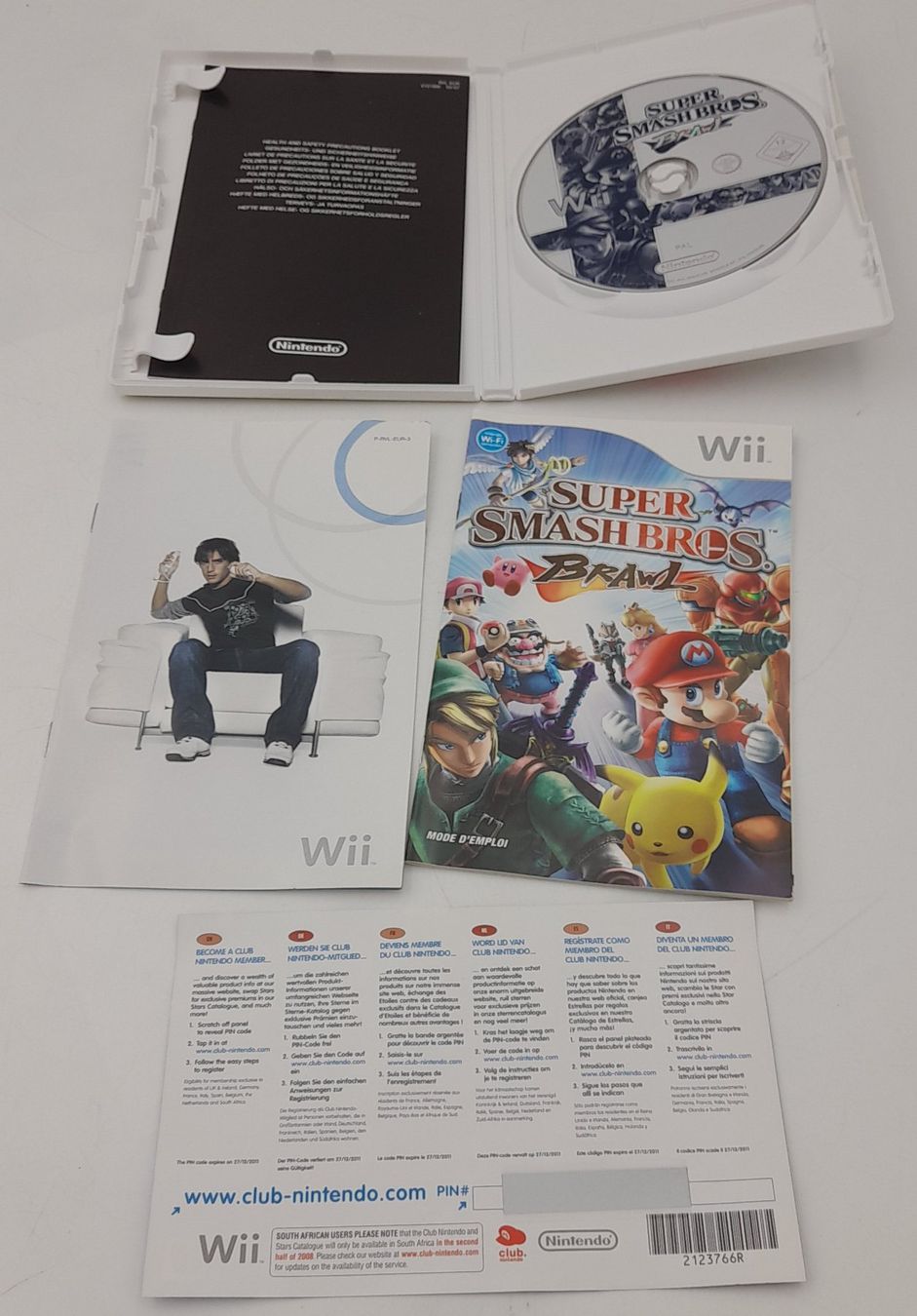 Super Smash Bros. Brawl Nintendo Wii PAL FRA complet + PIN (Gebraucht ...