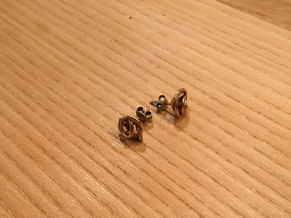 Ohrstecker 925 Silber und Gold zu Olga Ribler Globus CPH | Kaufen auf ...