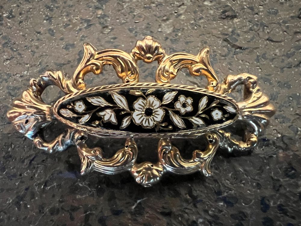 Brosche antik Viktorianisch 14 Karat Gold Emaille zum öffnen (Gebraucht) in Bern für CHF 278 ...