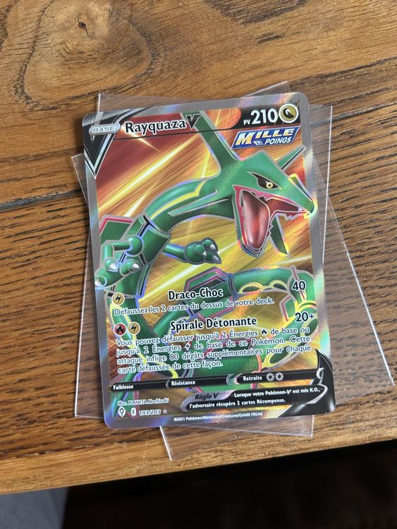 Rayquaza V full art évolution céleste Français carte Pokémon | Kaufen ...