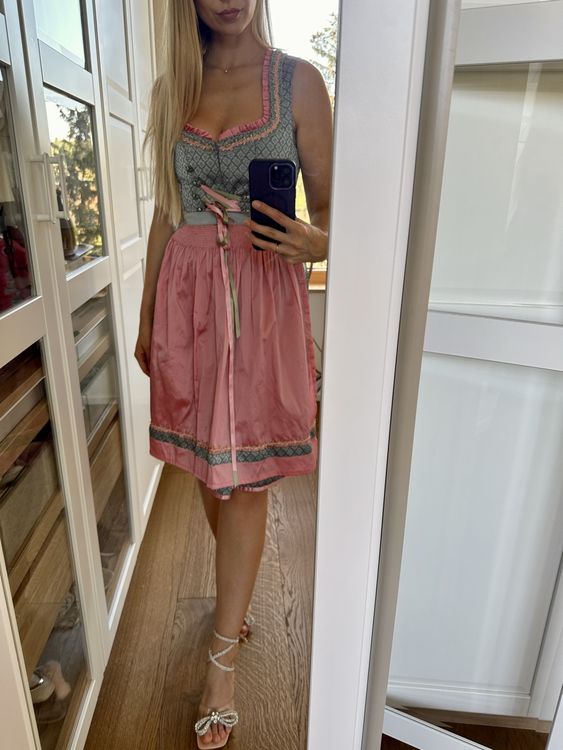 StockerPoint - Pink Dirndl Dress - Perfect for Oktoberfest! (Gebraucht ...