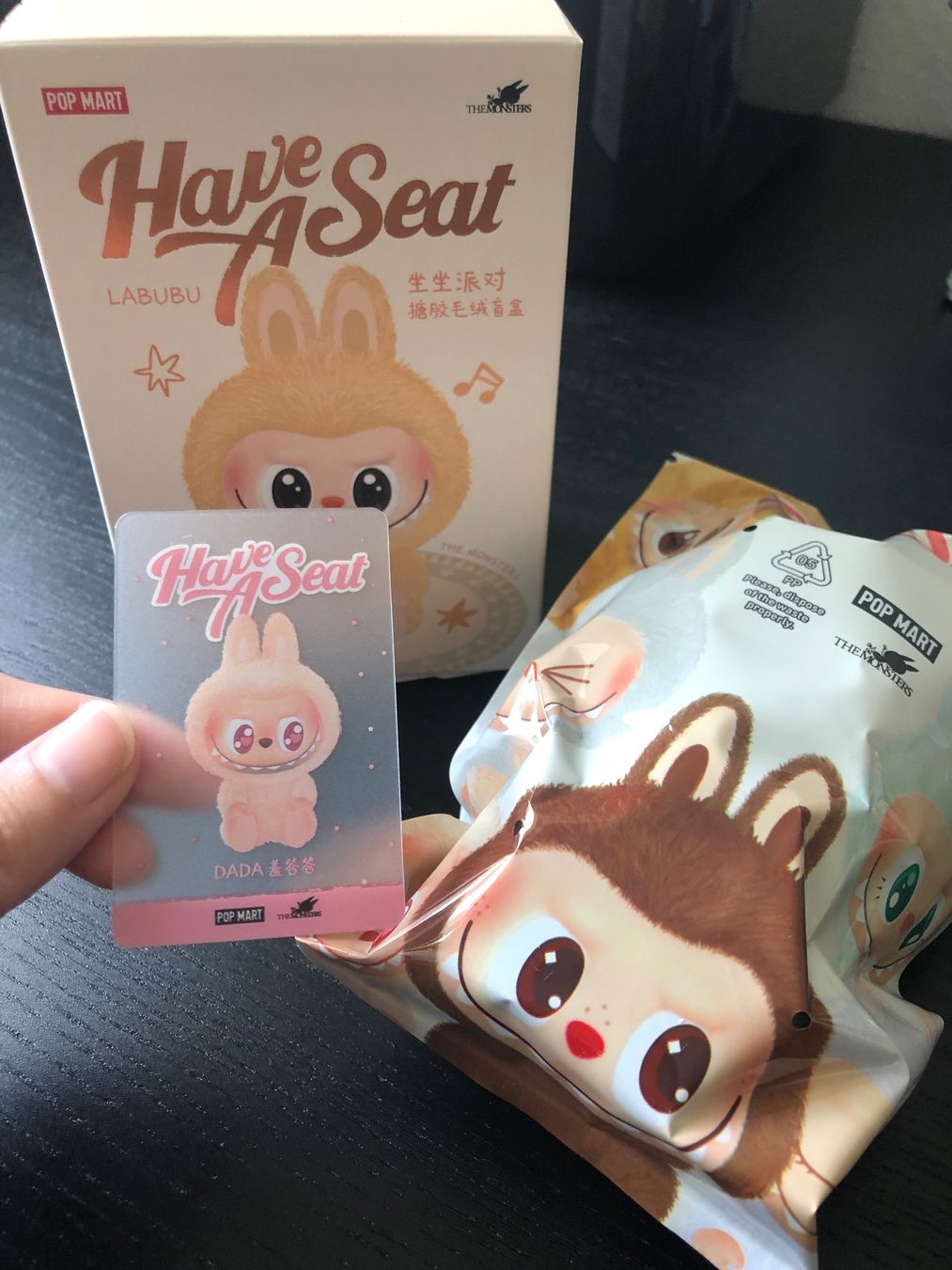 Pop Mart Labubu V2 Have A Seat - DADA (check card) (Neu (gemäss ...