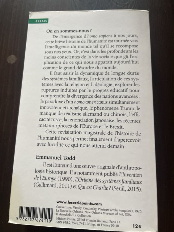 Où en sommes-nous ? Emmanuel Todd - Essai histoire 51 (D'occasion) à ...