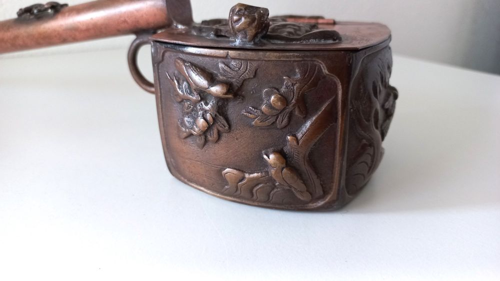 Bronze Yatate antikes Schreibset für Tinte und Pinsel, Japan | Kaufen ...