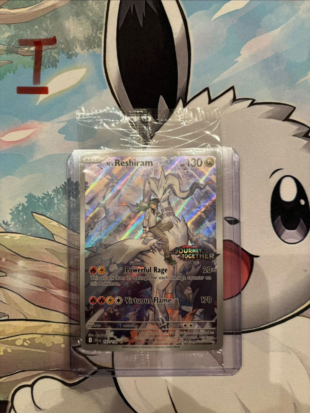 2025 POKEMON Journey N‘s Reshiram Stamp EN JTG 167 sealed (Neu und ...