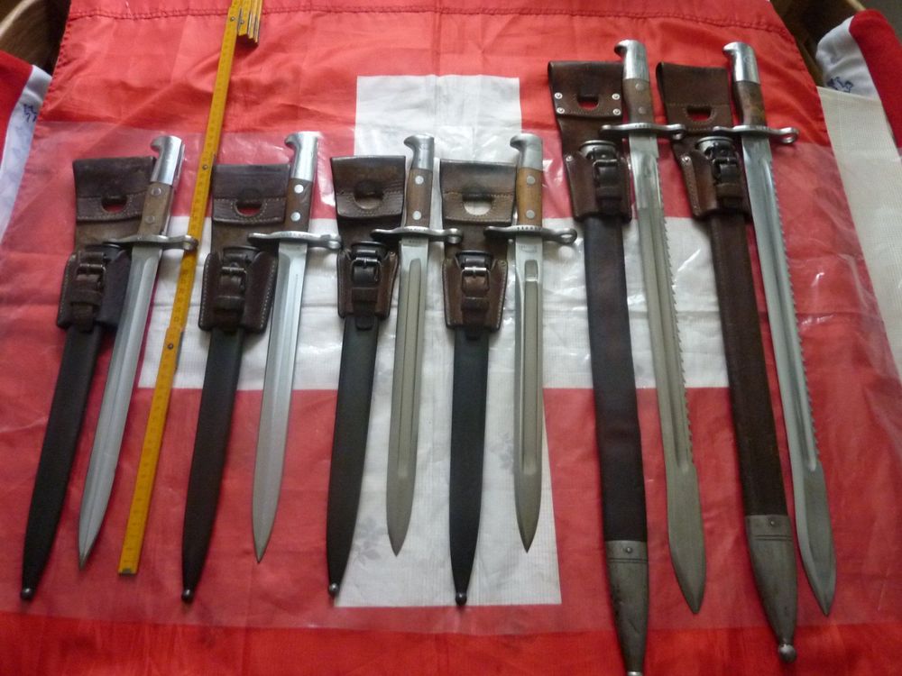 Faschinenmesser 1914 + Bajonette 1918/55 | Kaufen auf Ricardo