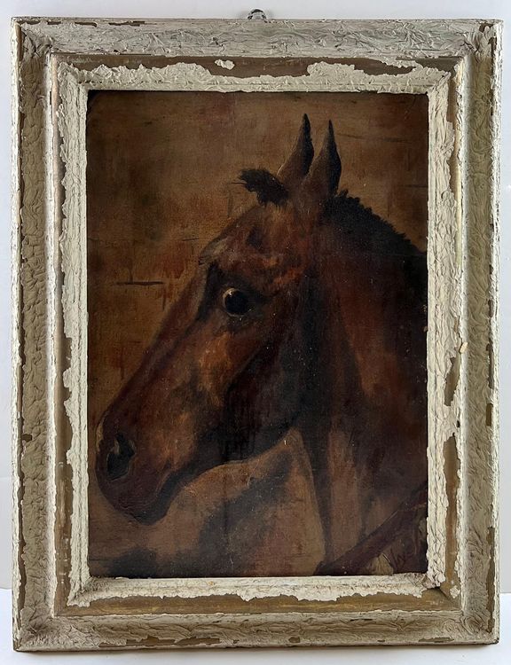 1930er Pferdekopf Gemälde Unleserlich Signiert mit Notiz (Gebraucht) in Neuhausen am Rheinfall ...