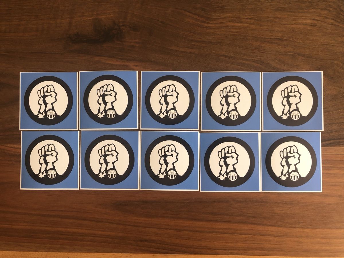 FCZ FC Zürich Sticker Südkurve 10x (Neu und originalverpackt) in ...
