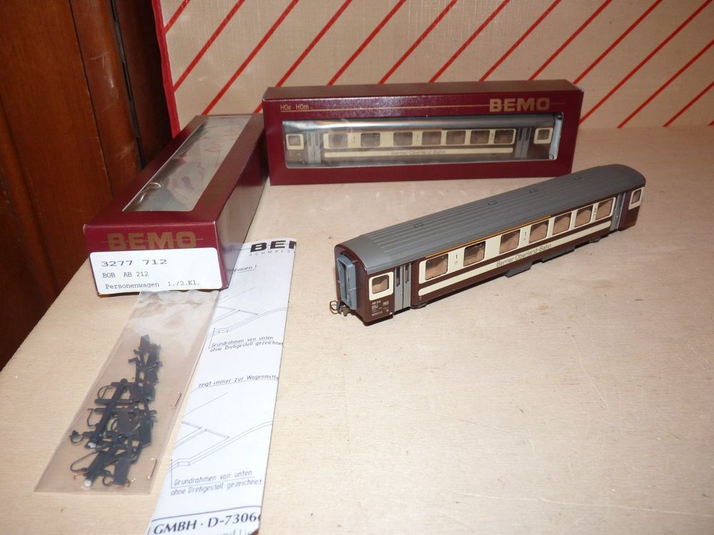 Personenzug der BOB Bemo Spur H0m (Neu (gemäss Beschreibung)) in Rudolfstetten für CHF 72 – mit ...