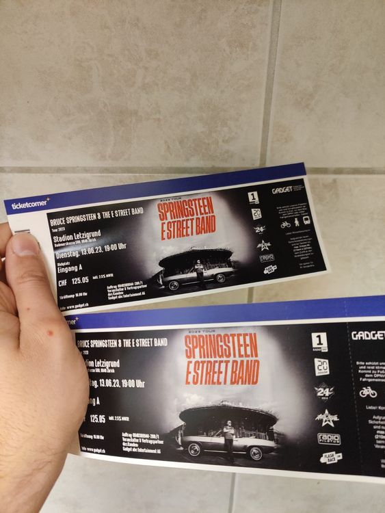 Bruce Springsteen 2 Tickets 13.6.23 Konzert Zürich (Neu (gemäss ...