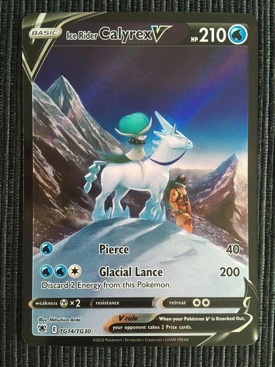 Pokemon Ice Rider Calyrex V Alternative Astral Radiance EN (Neu (gemäss ...