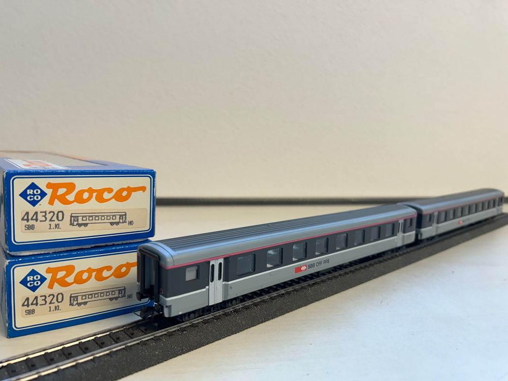 2x Roco 44320 Salonwagen SBB SR Einheitswagen II Ep. IV H0 (Gebraucht ...