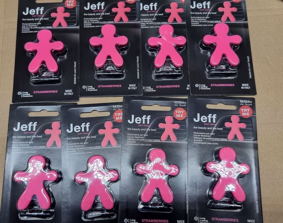 8 x Mr&Mrs Autoduft Jeff Erdbeere (Neu und originalverpackt) in Rebstein für CHF 12 – mit ...