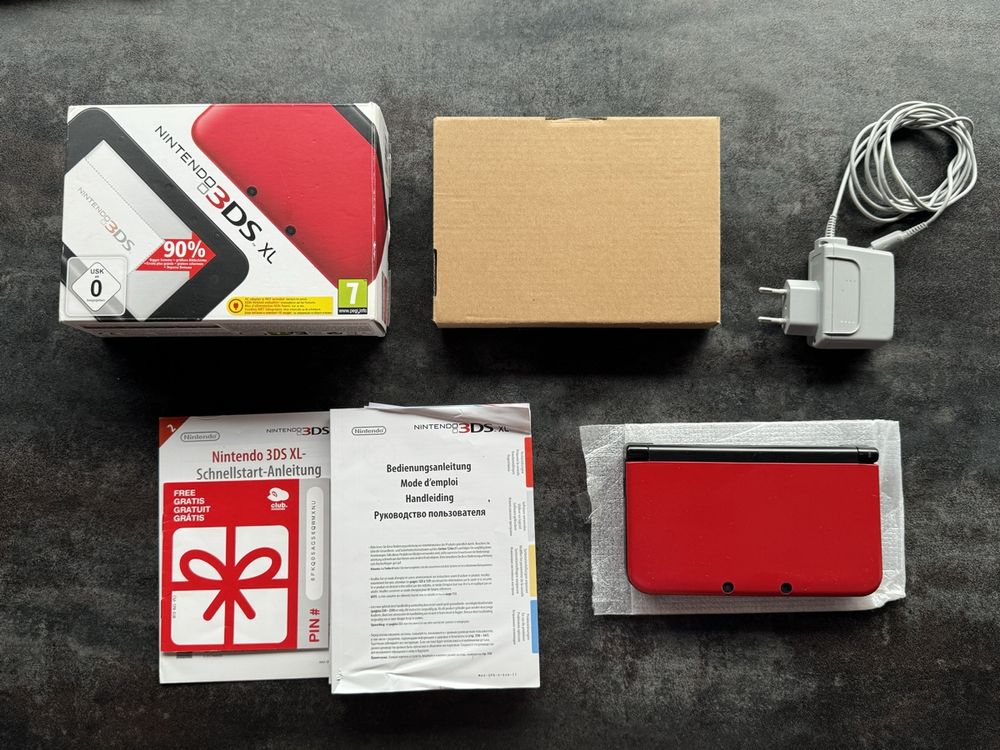 Nintendo 3DS XL Rot mit Ladekabel (Gebraucht) in Kaiseraugst für CHF ...
