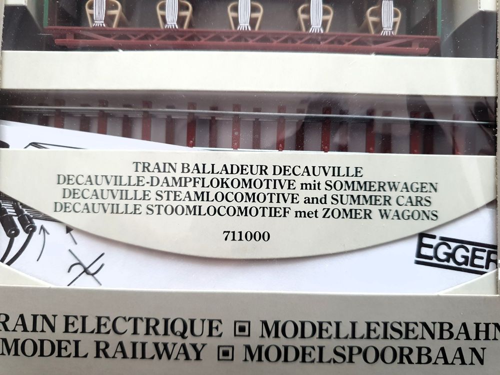 EGGER-BAHN Jouef, N° 711000, Decauville Dampflokomotive, HOe (Neu (gemäss Beschreibung)) in ...