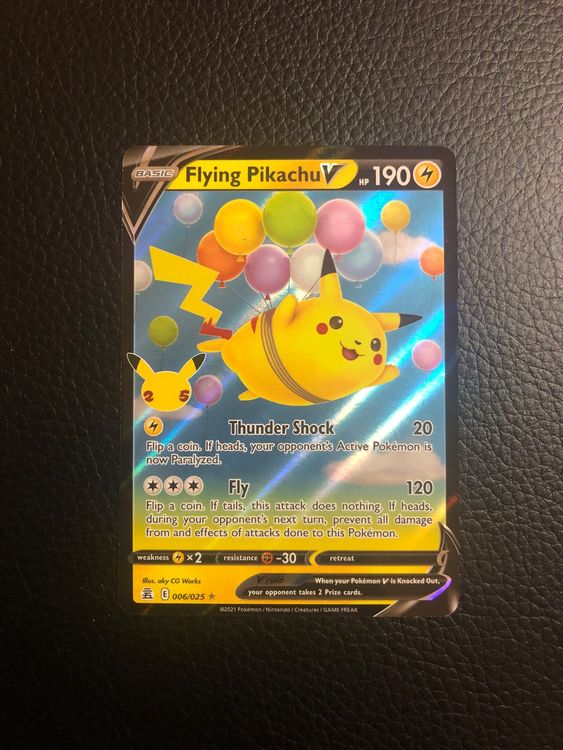 Celebrations Flying Pikachu V 25th anniversary Ab 1 (Gebraucht) in ...