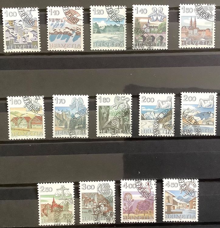 1982 - 86 / Schweiz Sondermarken Tierkreiszeichen Satz ET | Kaufen auf Ricardo