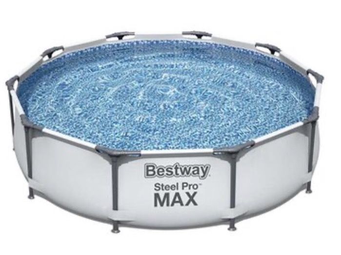 Bestway Pool weiss passend jetzt zum baden (Neu und originalverpackt ...