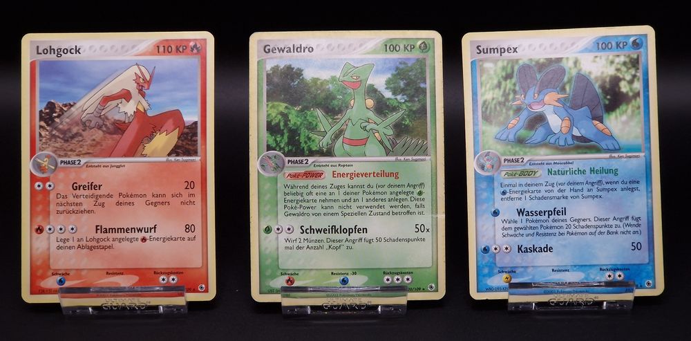 Lohgock & Gewaldro & Sumpex| EX Ruby & Sapphire| De | Ab .1- (Neu ...