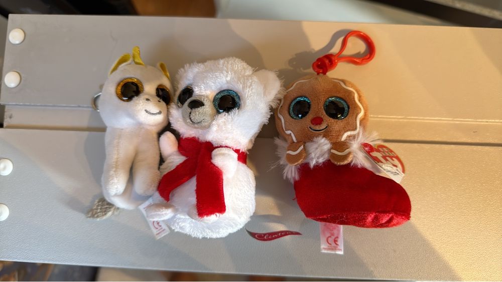 Lot de 3 peluches Ty Beanie Boos Noël - État impeccable! (Neuf (Voir ...