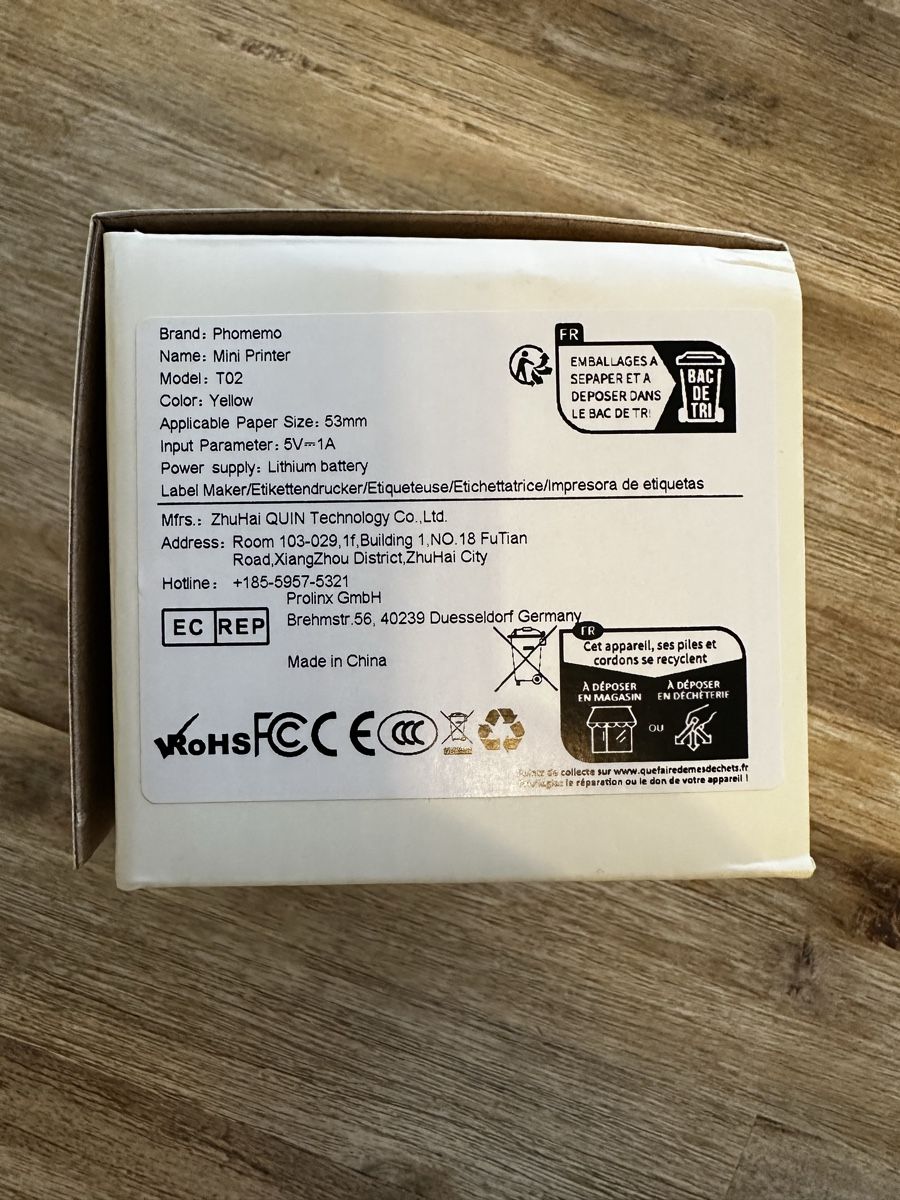 Phomemo M02 Mini-Drucker + 2 Rollen Thermopapier! (Gebraucht) in ...