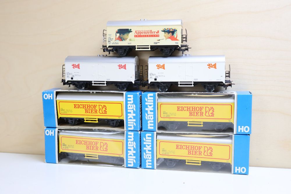 Märklin 7 x SBB Wagen Appenzeller/Eichhof/Bell - H0 (Gebraucht) in ...
