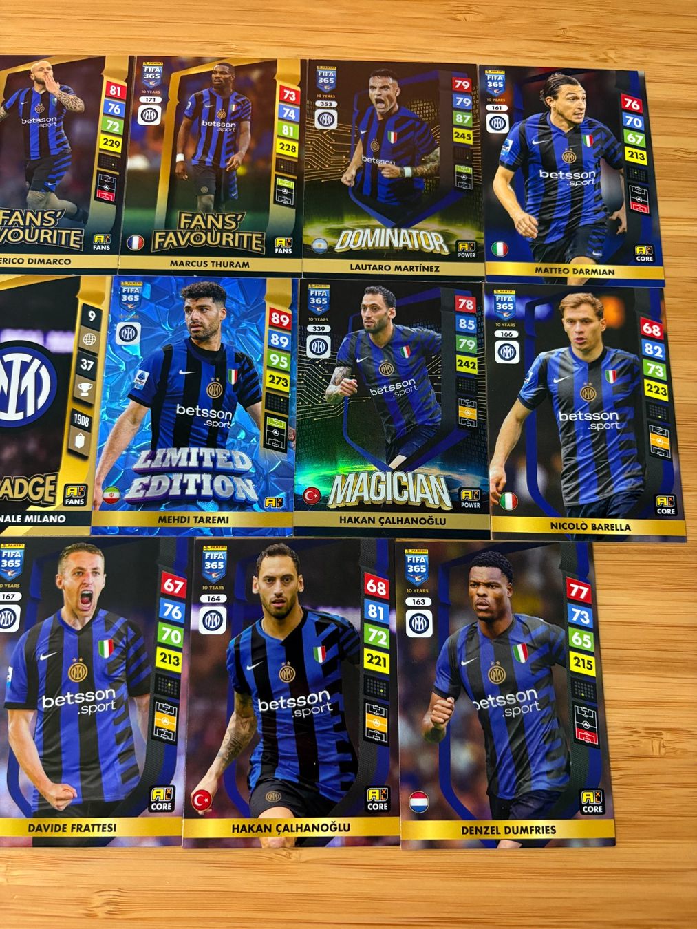 Inter x20 Cards Set Panini FIFA 365 Adrenalyn XL 2025 (Neu (gemäss ...