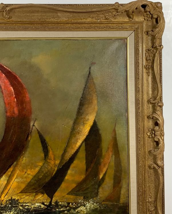 Kenneth Newton (1933-1984) Gemälde mit Segelboote | Kaufen auf Ricardo