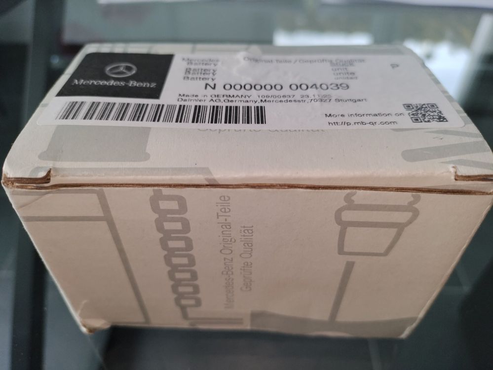 Vehicle Battery - Mercedes-Benz (000000-004039) (Neu und ...