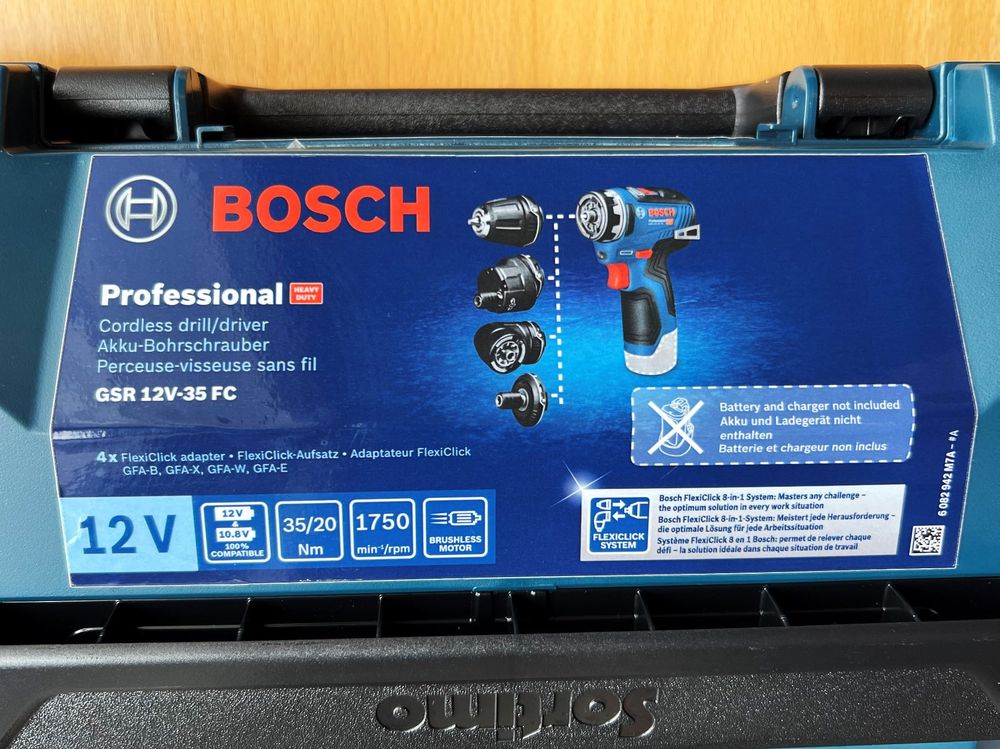 BOSCH GSR 12V 35 FC Akkubohrschrauber FlexiClick L-Boxx (Gebraucht) in ...