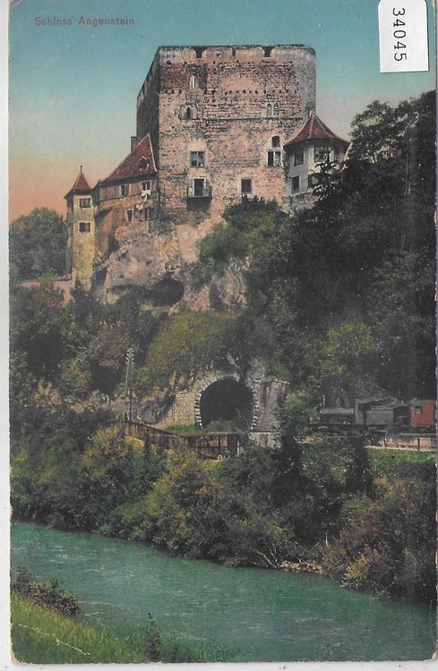 Schloss Angenstein - Dampfzug - Litho | Kaufen auf Ricardo