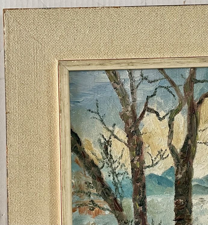 See und Bergblick Landschaft Gemälde unleserlich Signiert (Gebraucht) in Root für CHF 20 – mit ...