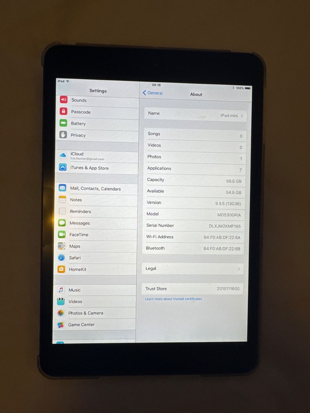 iPad mini 1. Gen | 16GB | Wi-Fi | Schwarz | MD530GP/A (Gebraucht) in ...