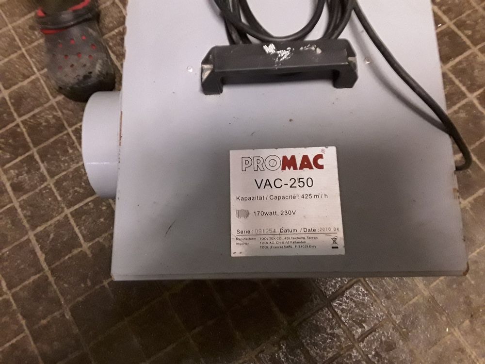 LUFTREINIGER - PRO MAC VAC-250 (Gebraucht) in Bilten für CHF 135 – nur ...
