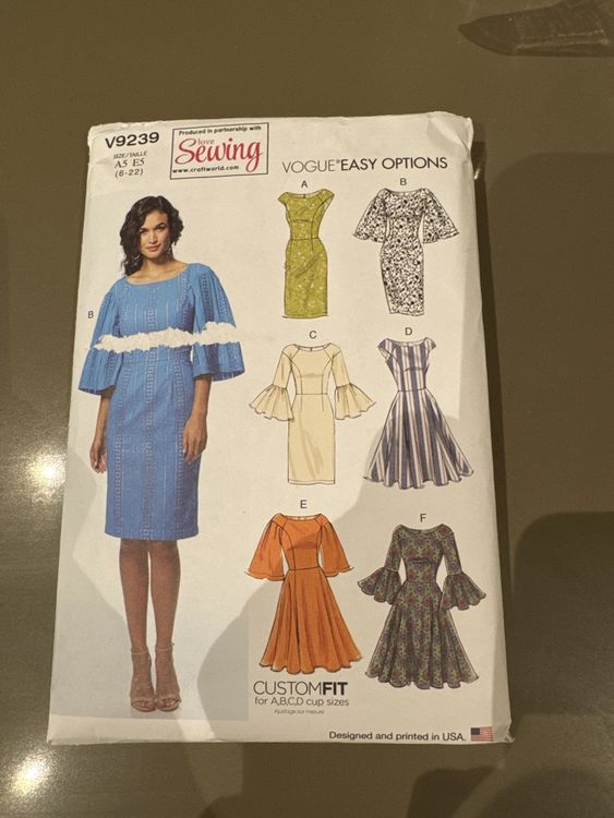 Sewing Pattern V9239 by Love Sewing - NEW (Neu (gemäss Beschreibung ...