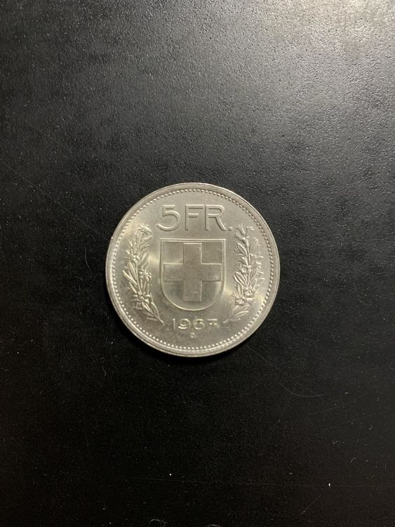 1967 Münze 5 Franken Silber (Gebraucht) in Eggersriet für CHF 7.9 – mit Lieferung auf Ricardo kaufen