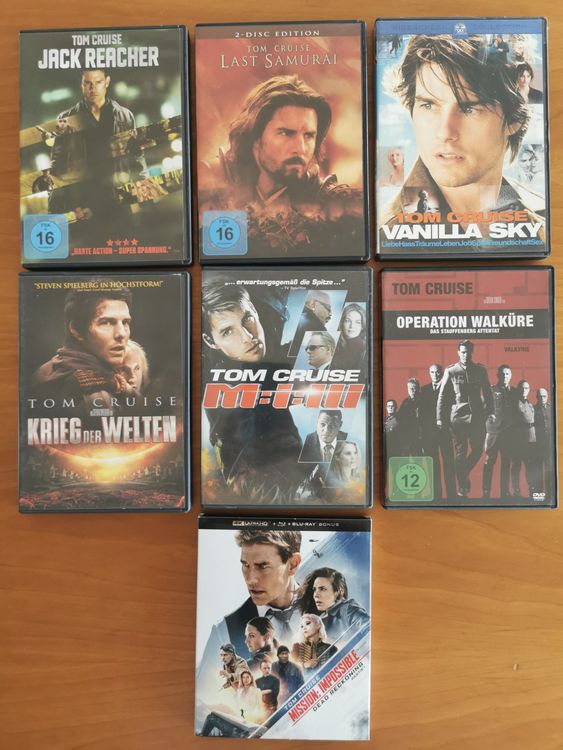 7 DVDs: Tom Cruise Film Sammlung (Gebraucht) in Birmensdorf ZH für CHF 8 – mit Lieferung auf ...