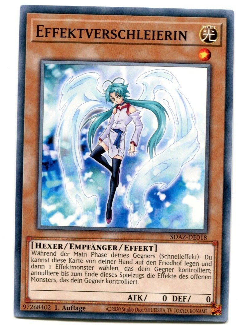 ⭐ Yu-GI-OH Effektverschleierin Common SDAZ-DE018 ⭐ (Neu und ...