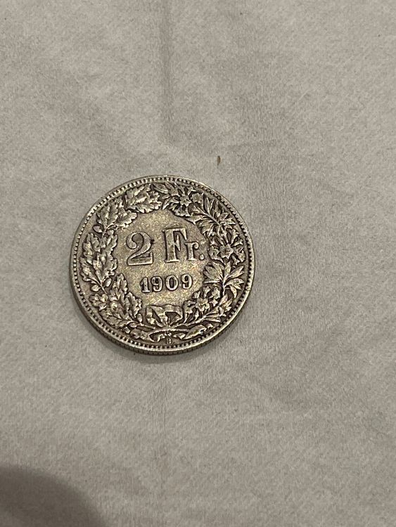 Pièce de 2 franc 1909 !rare! | Kaufen auf Ricardo