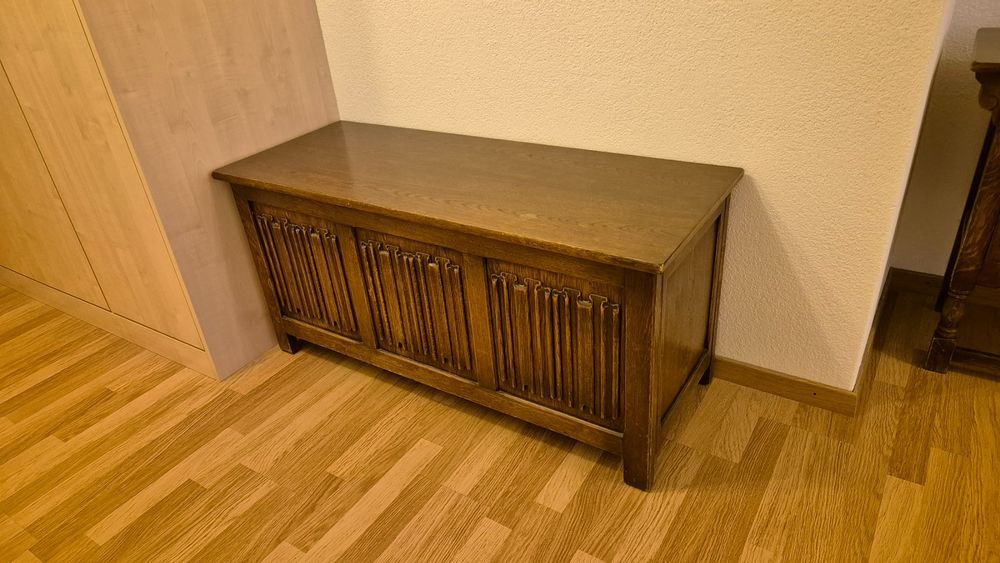 Coffre ancien en bois massif | Kaufen auf Ricardo